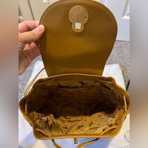 Longchamp | Bags | Longchamp Cavalcade Natural Beige Brown Leather ...
